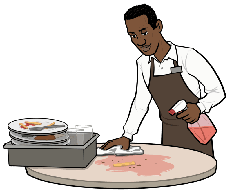 Server Tip Clearing The Table